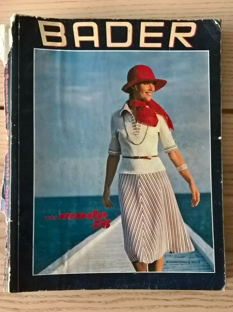 BADER ...MODE 1976 / Vintage Magazine Catalogue Fashion Style Home £30. ...