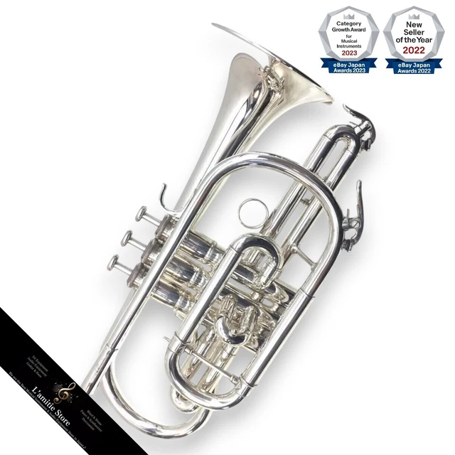 YAMAHA YCR8335S CORNET Custom Model JP YCR-8335S Bb Key Silver French ...