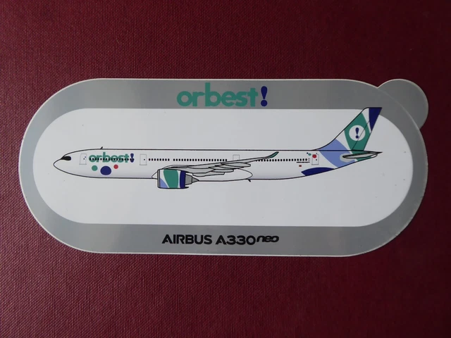 AUTOCOLLANT STICKER AUFKLEBER AIRBUS A330neo ORBEST AIRLINE EUR 5,00 ...