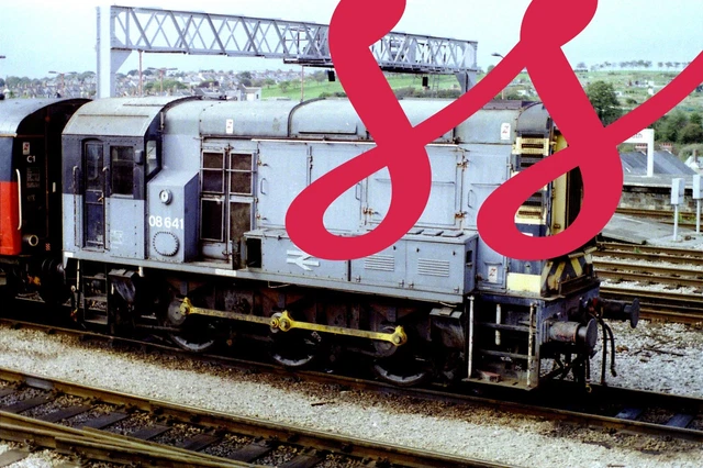 UK RAILWAYS 35MM COLOUR NEGATIVE: 08641 at PLYMOUTH STATION 28-10-1995 ...