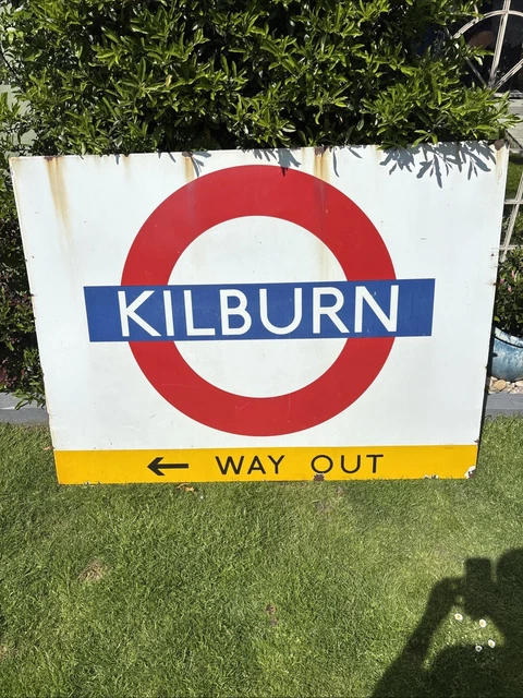 LONDON UNDERGROUND TUBE Sign Original, Kilburn £771.72 - PicClick UK