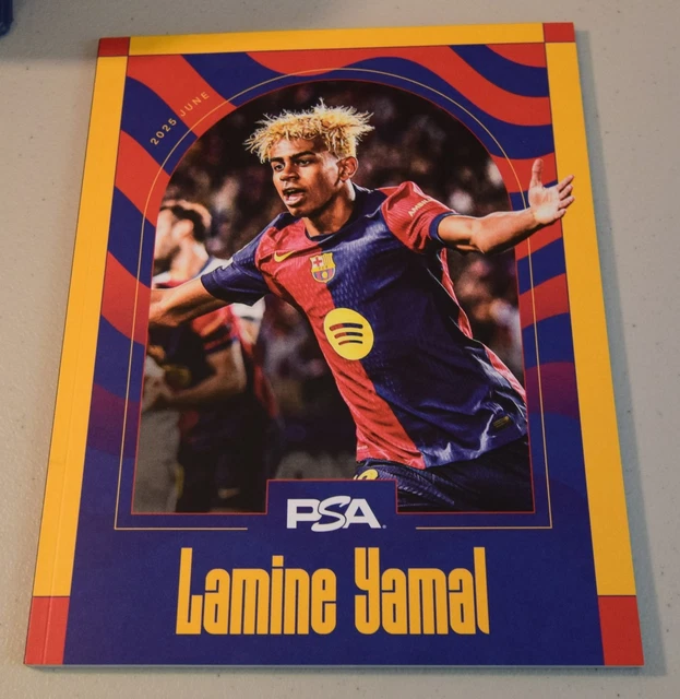 LAMINE YAMAL PSA 10 Magazine June 2025 Volume 42 FCB Barcelona Soccer ...