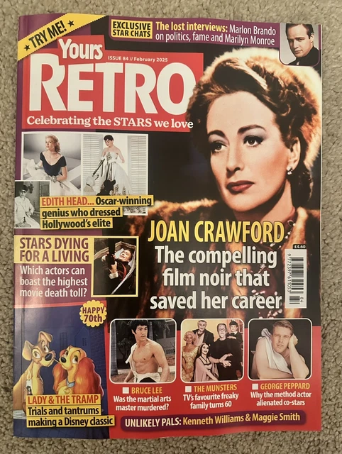 YOURS RETRO MAGAZINE February 2025 2/25 Joan Crawford & Marlon Brando £ ...