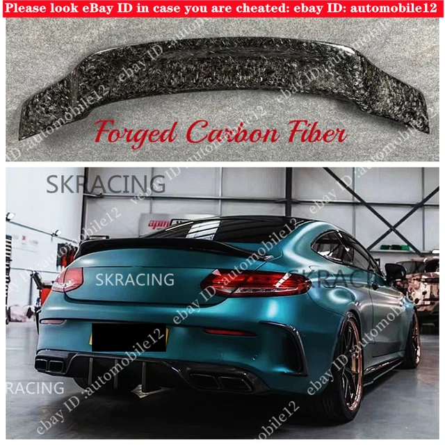 CARBON REAR TRUNK Spoiler Wing Fit For Mercedes-Benz W205 C205 C43 ...