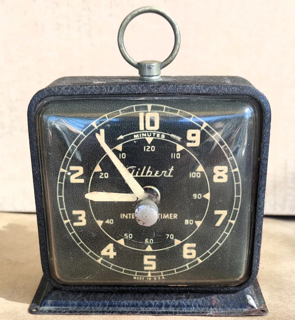 VINTAGE GILBERT INTERVAL Clock Timer USA Made £33.20 - PicClick UK