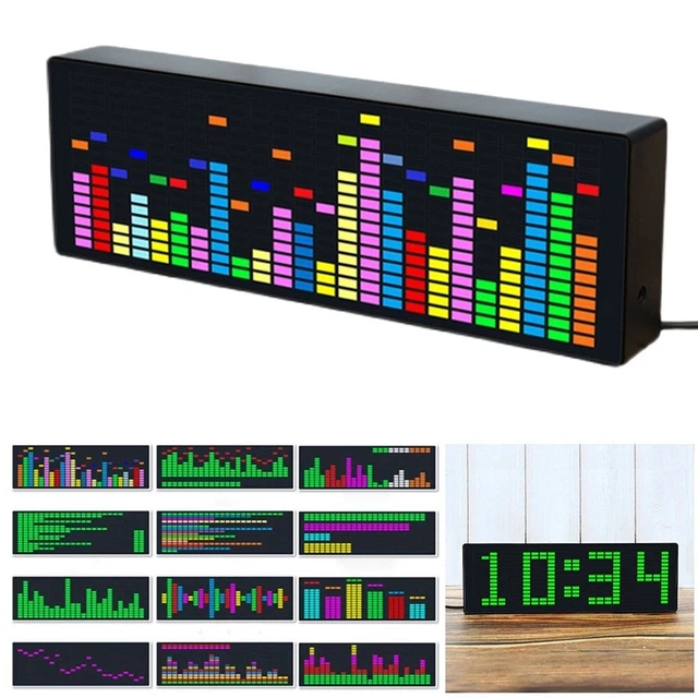 LED MUSIC AUDIO Spectrum Indicator VU-Meter VFD Audio Atmosphere ...