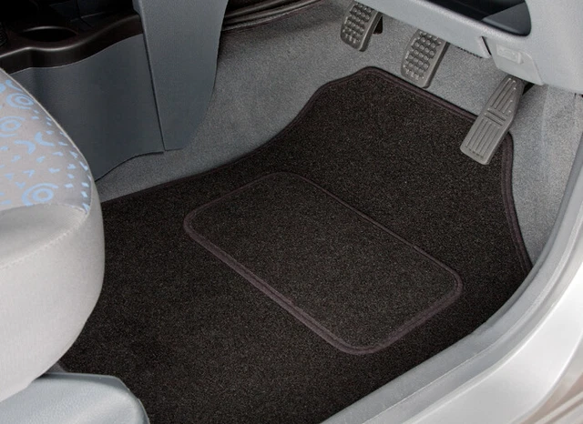 CAR MATS FOR VW Transporter T5 Van 2003 to 2009 Tailored Black Carpet ...