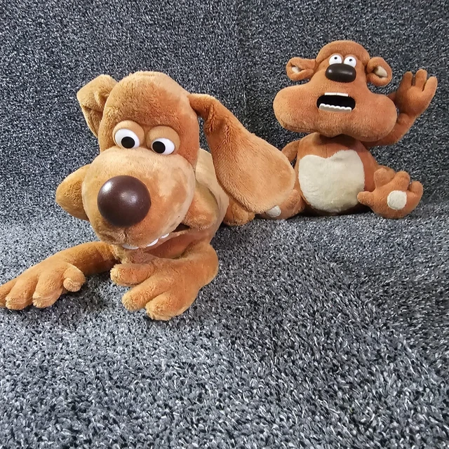GOSH AARDMAN CREATURE Comforts Trixie the Dog & Fluffy the Hamster Soft ...