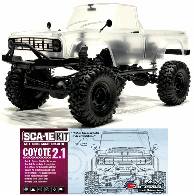 CARISMA ADVENTURE KIT CA-82668 SCA-1E Coyote 2.1 1/10 Scale WB 285mm £ ...