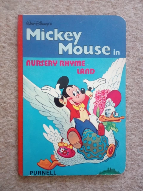 WALT DISNEY'S MICKEY Mouse in Nursery Rhyme Land Book £4.36 - PicClick UK