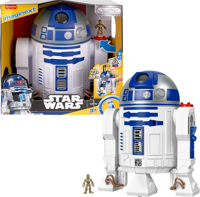 IMAGINEXT STAR WARS Toy R2-D2 (17.5 in Tall) with Lights Sounds & C-3P0 ...