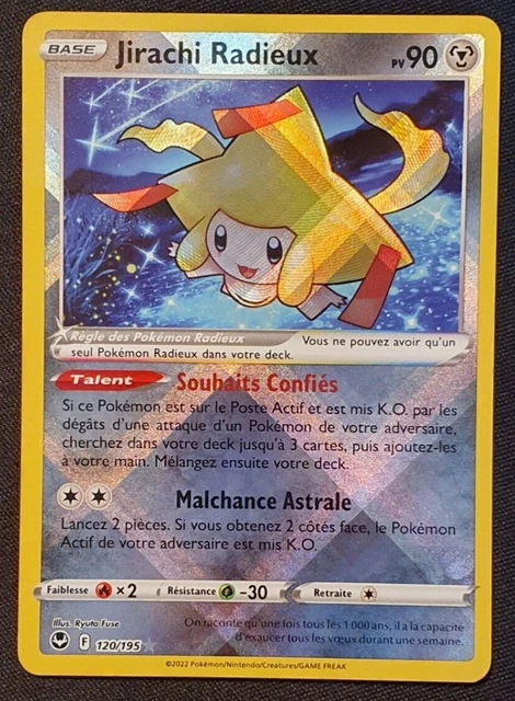 CARTE POKÉMON HOLO/REVERSE JIRACHI RADIEUX 120/195 EB12 Tempête Argentée FR EUR 3,49 - PicClick FR