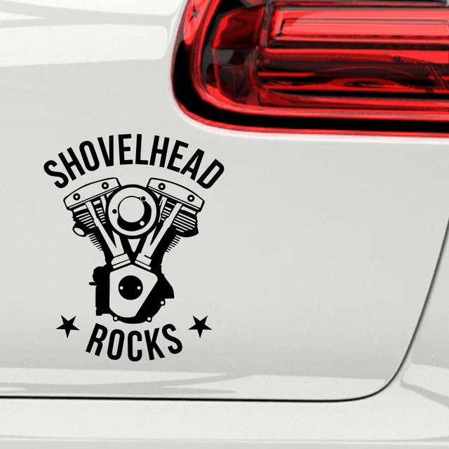 AUTO AUFKLEBER STICKER Shovelhead rocks HD V2 Shovel EUR 7,89 - PicClick DE