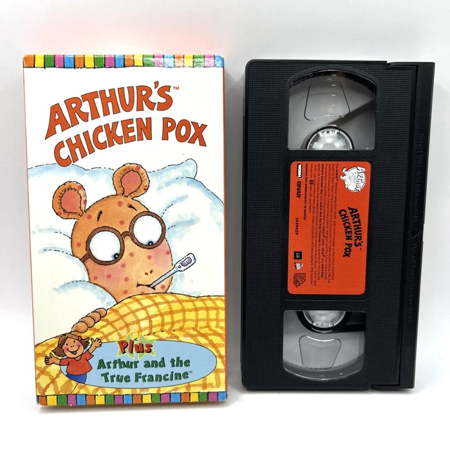 ARTHUR'S CHICKEN POX VHS (1998) w/ The True Francine WGBH PBS Kids $4. ...