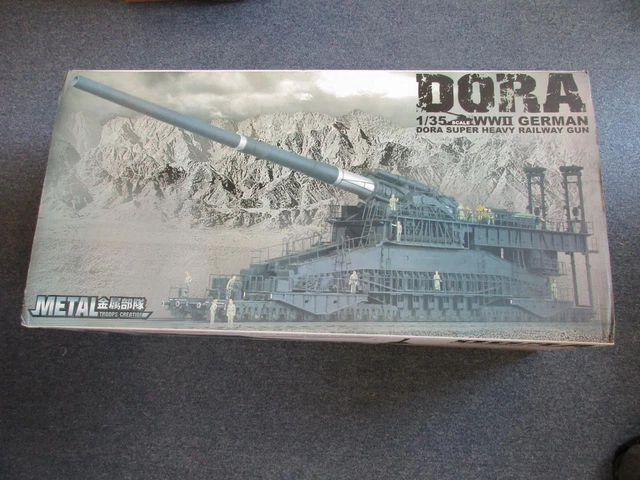 METAL TROOPS CREATION Wwii German Dora Railway Gun Model Kit, Unreal! 1 ...