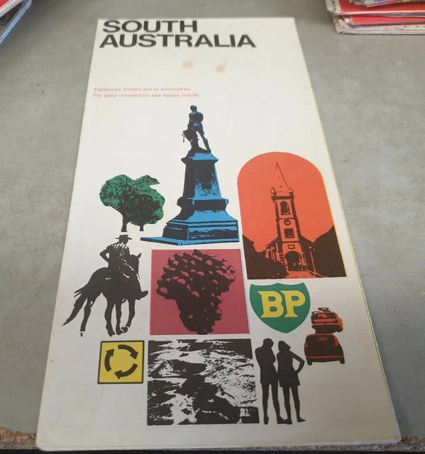 1981 BP Oil Co. Road Map of South Australia $7.50 - PicClick AU
