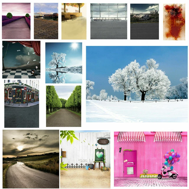 CITY SCENES FOREST Road Photography Backdrop Photo Studio Background ...