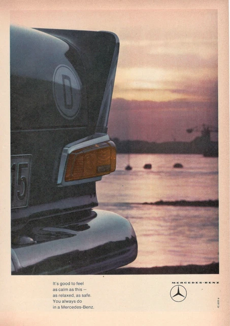 PUBLICITÉ' VINTAGE AUTO Mercedes Benz 220 Se Campagne De Publicité Du ...