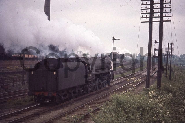 KODAK 35MM COLOUR SLIDE BR STEAM EX CROSTI 9F 2-10-0 92025 KETTERING ...