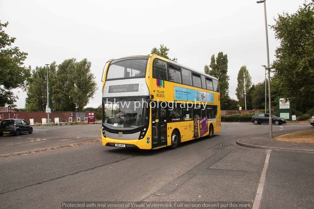 BUS PHOTO A4 Yellow Buses 4065 at Somerford Ia to New Milton 3/8/22 EUR ...
