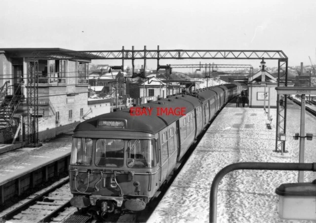 PHOTO 2 X 3 Car Emu Sets At Airdrie Railway Station Viewed From The ...