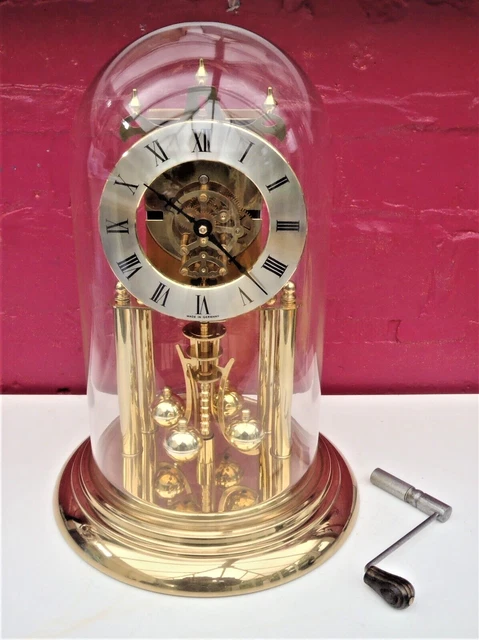 400 DAY ANNIVERSARY Skeleton Clock by S Haller Perfect Time Keeper with ...