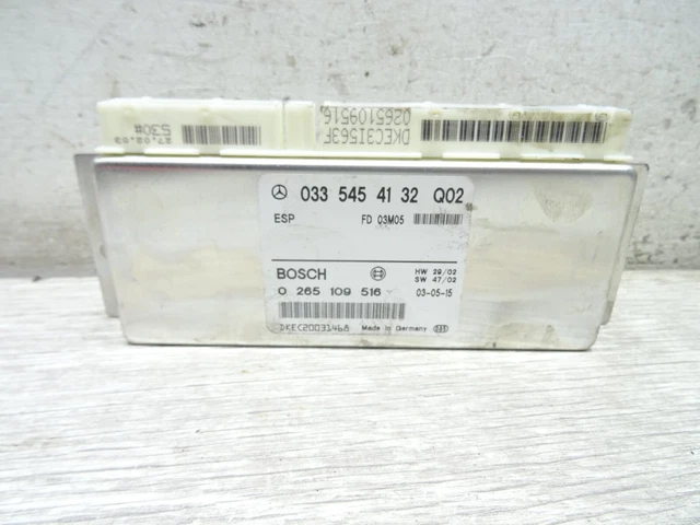 MERCEDES E CLASS ESP Control Unit 0265109516 ABS 0335454132 Q02 W211 ...