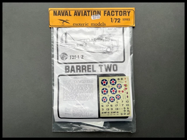 ESOTERIC MODELS GRUMMAN F3F-1/2 BARREL TWO 1:72 Model Kit £34.95 ...
