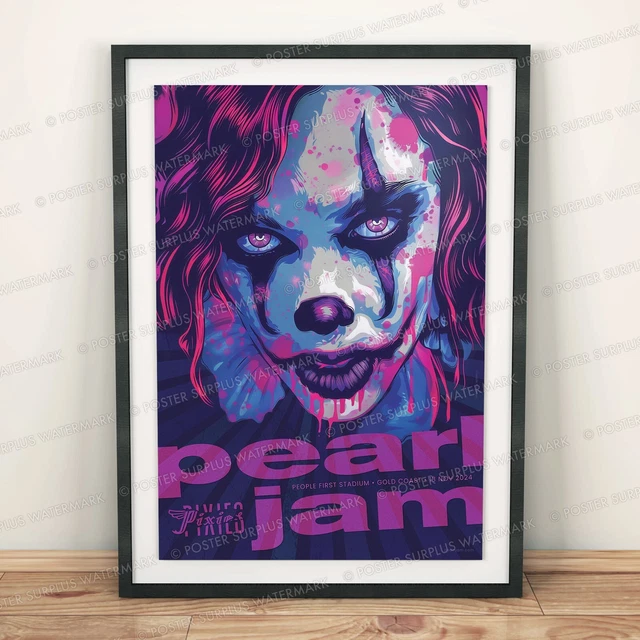 PEARL JAM - GOLD COAST 2024 Ltd Edition Promo Art Poster - Large Mint ...