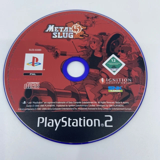 SONY PLAYSTATION 2 PS2 Metal Slug 5 Jeu Bon État Rare - Version PAL EUR ...