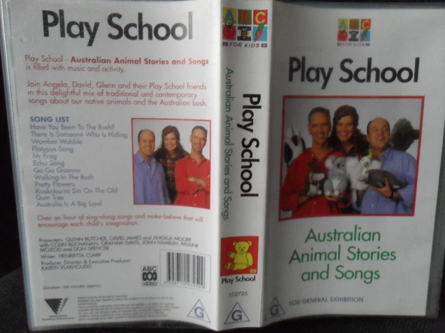 ABC FOR KIDS Play school - Australian Animal Stories and Songs/VHS £6. ...