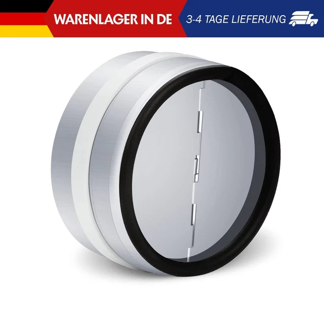 WECOOPER EINSCHUB RÜCKSTAUKLAPPE DN 100 mm Dunstabzug, Verzinkter Stahl mit Dich EUR 19,10 ...