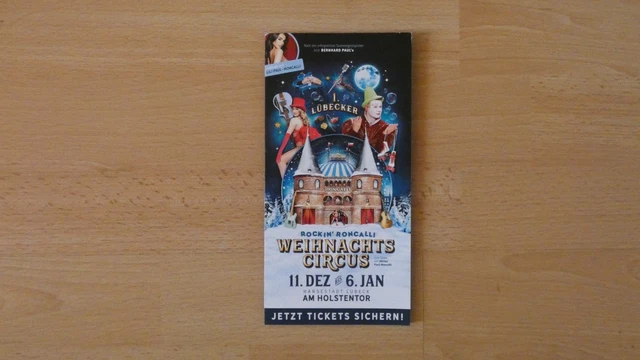 FLYER 1. WEIHNACHTSCIRCUS Roncalli Lübeck 2025 EUR 1,50 - PicClick DE