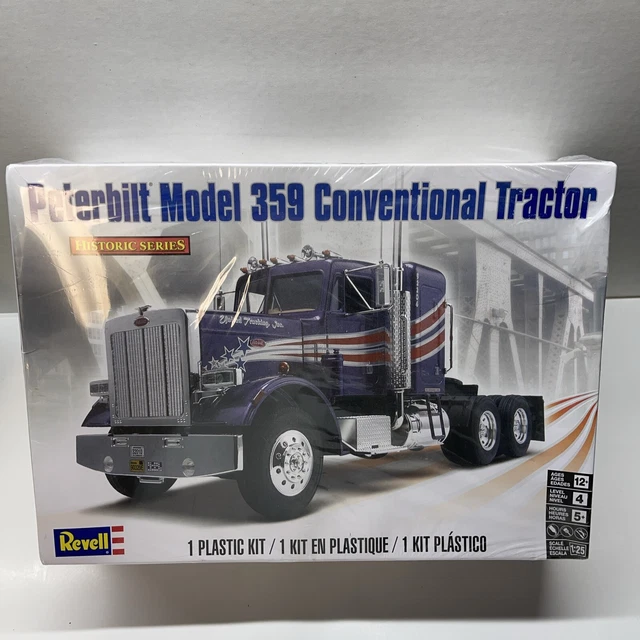 REVELL HISTORIC SERIES Peterbilt Model 359 Conventional Tractor 1:25 ...