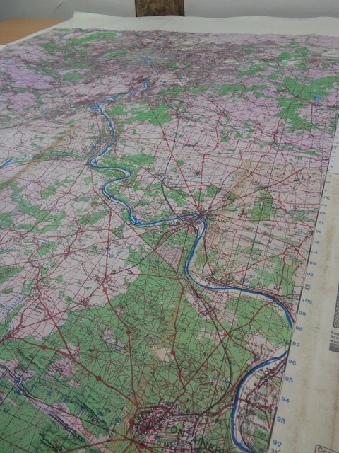 LARGE WW2 BRITISH map (June 1944) OPERATION OVERLORD / LIBERATION of ...