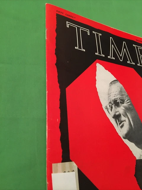 TIME MAGAZINE, NOV. 8, 1968, Lyndon Johnson, The Bombing Decision ...