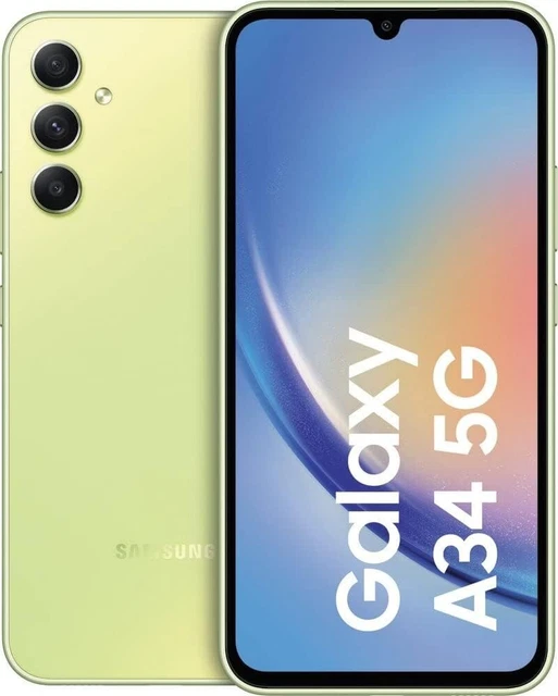 Samsung Galaxy A34 Sm A346e Dsn 8gb Ram 128gb Awesome Lime Ohne