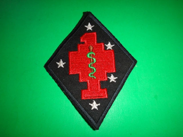 USMC 1ST MEDICAL Battalion 1st Marine Division Patch From Vietnam War ...