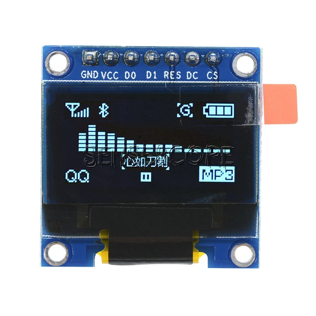 0.96& OLED DISPLAY I2C/IIC/TWI 128x64 Point Display Blue Module Arduino ...