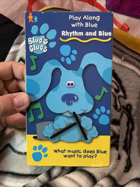 NICK JR. BLUE'S Clues Play Along Rhythm & Blue VHS Videoband ...