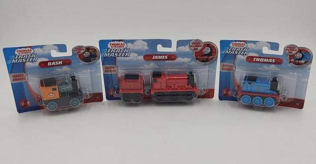 THOMAS & FRIENDS James Bash Trackmaster lot metal engine push along NEW ...