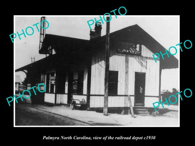 OLD 8X6 HISTORIC PHOTO OF PALMYRA NORTH CAROLINA THE RAILROAD DEPOT ...