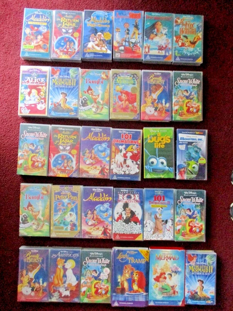 VINTAGE DISNEY CHILDRENS VHS Movie Cassettes- Bundles of 6 - Choose ...
