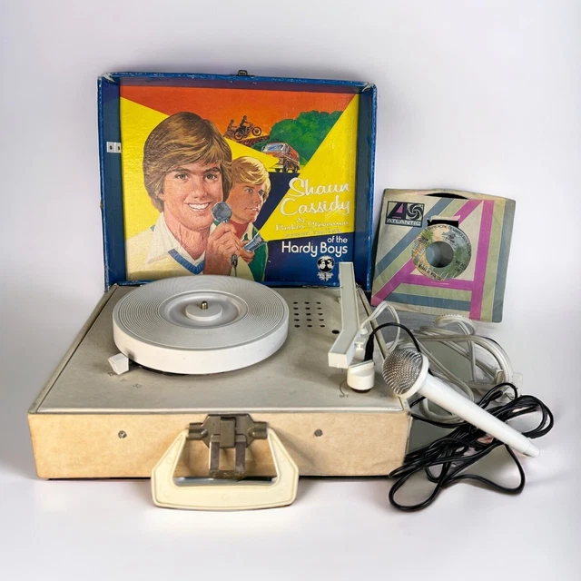 RARE SHAUN CASSIDY Hardy Boys Record Player Portable Tested Vtg 1978 £ ...