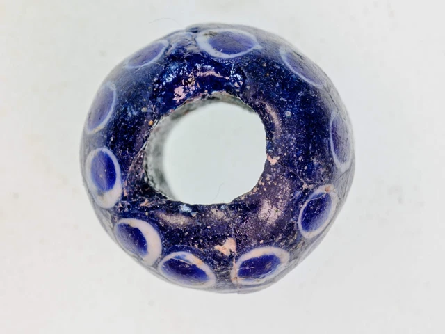 ANCIENT STRATIFIED EYE Glass Bead, Hellenistic or Phoenician Y24_0045 ...