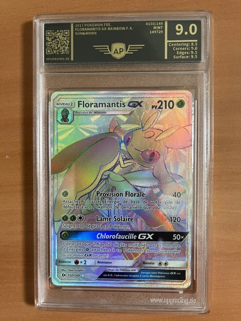 CARTE POKÉMON - Floramantis GX 150/149 SL1 Soleil & Lune FR - AP Grading 9 EUR 19,00 - PicClick FR