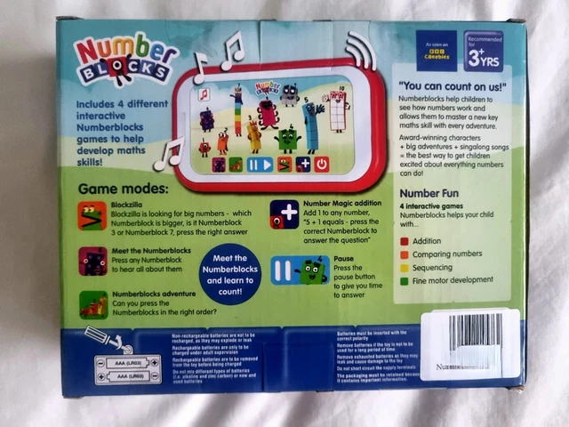 NUMBERBLOCKS ARITHMETIC LEARNING CBeebies maths gift birthday ADHD ...
