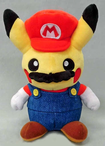 POKEMON MARIO PIKACHU peluche ripiene Pokemon Center Limited dal ...
