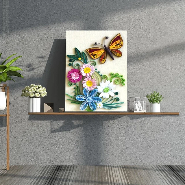 DIY PAPER QUILLING Tool Set Hand Making Papercraft Ruler Cone Rolling ...