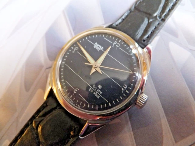 MADE IN INDIA - Midnight Blue India Dial HMT Wind Up Watch - Overhauled ...